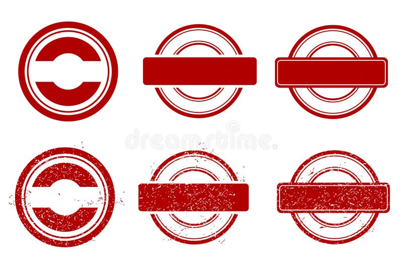 Red Simple Vector Rubber Stamp Effect Stock Illustrations – 926 Red ...