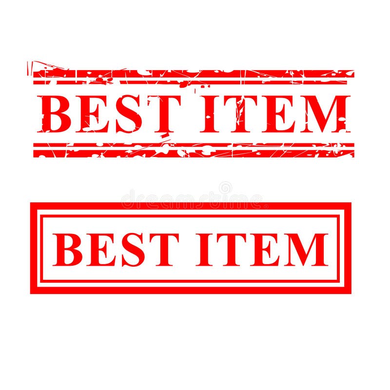 Simple Vector, 2 Style Scratch Red Rubber Stamp, Isolated on White ...