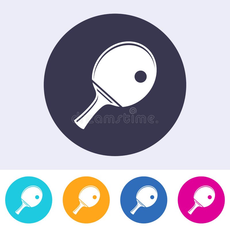 Simple Vector Table Tennis Symbol Stock Vector - Illustration of ...