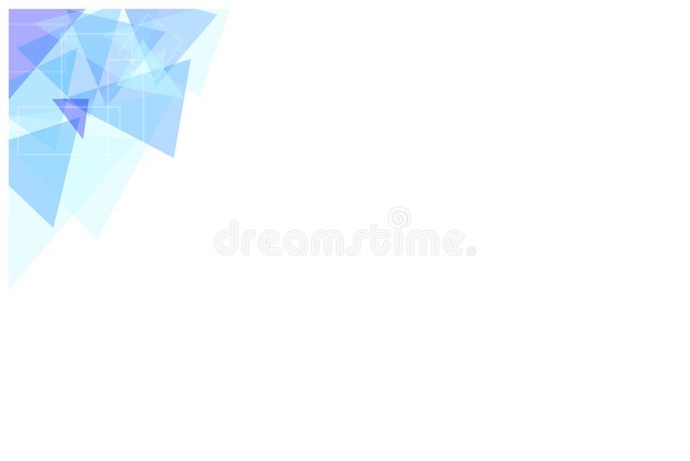 Simple Vector Template Banner Blue Transparent Triangle Stock Vector ...