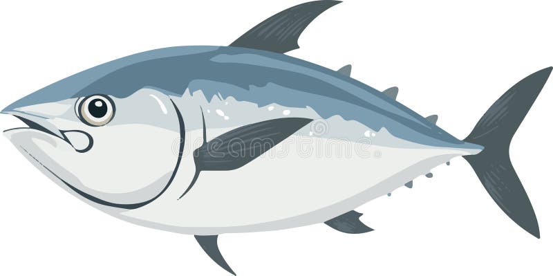 Simple vector tuna clipart stock vector. Illustration of graphics ...