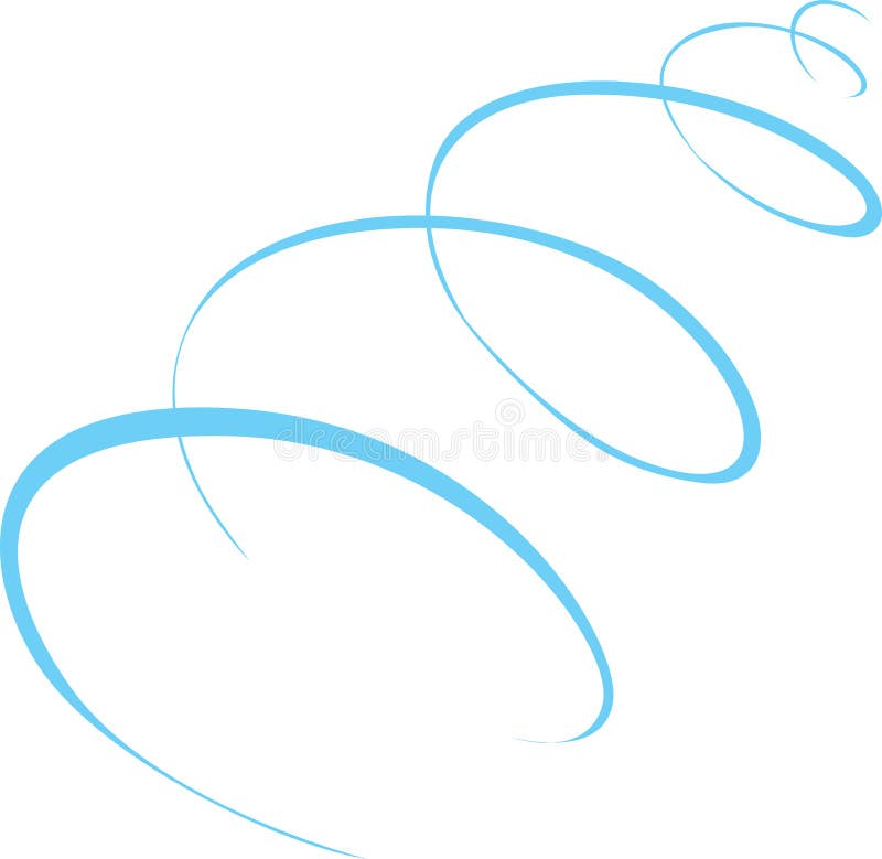 Simple Vector Twirl Design Element Isolated on White Background Stock ...