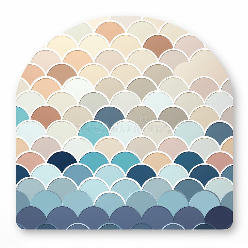 Simple Vector Vinyl Sticker Design with Flat Shading Background Stock ...