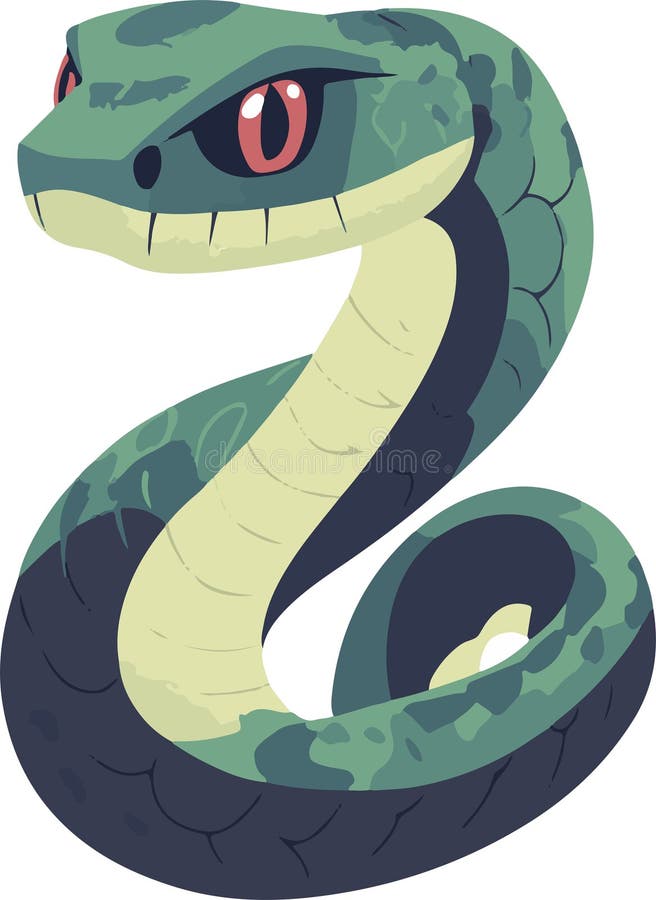 Simple Vector Viper Clipart Stock Vector - Illustration of cartoon ...