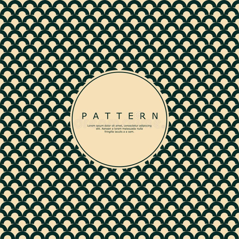 Simple Vertical Semi Circle Line Abstract Seamless Pattern. Round ...