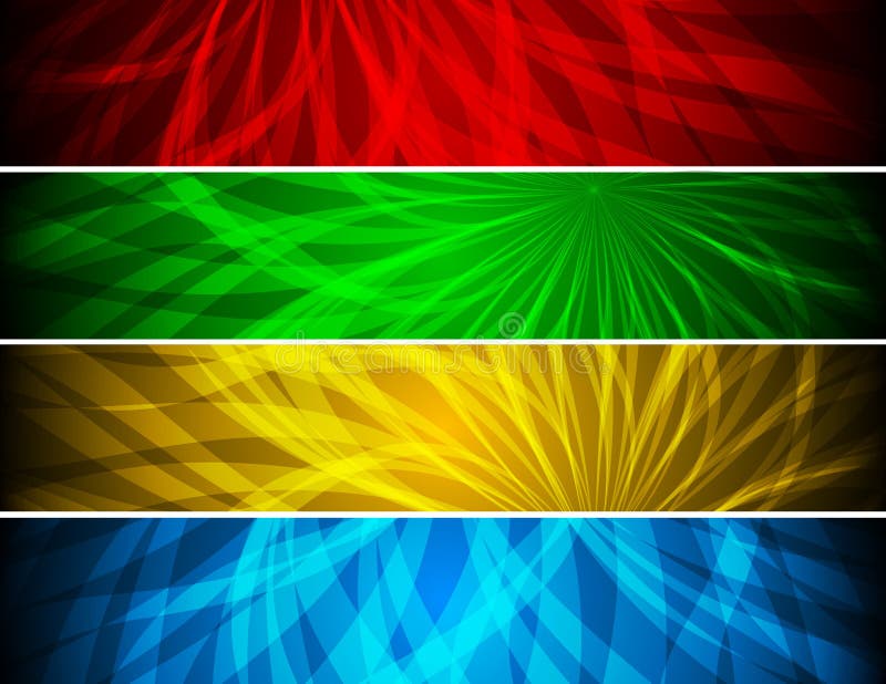 Vibrant Banners. Vector Illustration Stock Vector - Illustration of ...