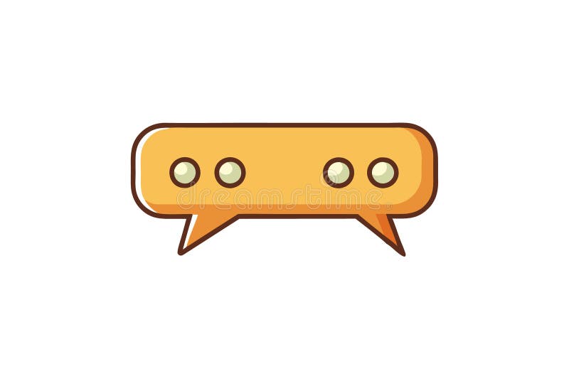 Simple and Vibrant Speech Balloon Icon with a Friendly and Modern ...