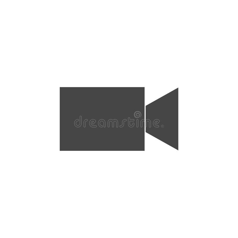 Simple Video Camera Icon Vector Stock Vector - Illustration of camera ...