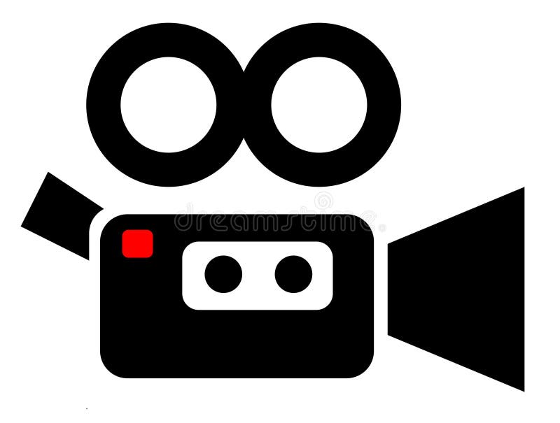 Simple Video Camera Sign. Vector Illustrated Symbol Stock Vector ...