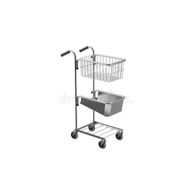 A Simple View of a Trolley Up Close To Complete Your Design Needs Stock ...