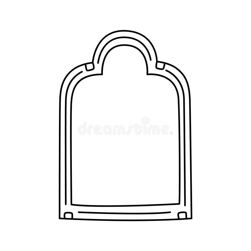 Simple Vintage Hand Drawn Doodle Frame Stock Vector - Illustration of ...