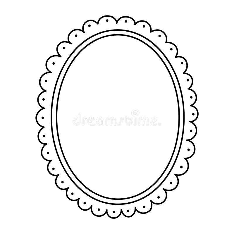 Simple Vintage Hand Drawn Doodle Frame Stock Vector - Illustration of ...
