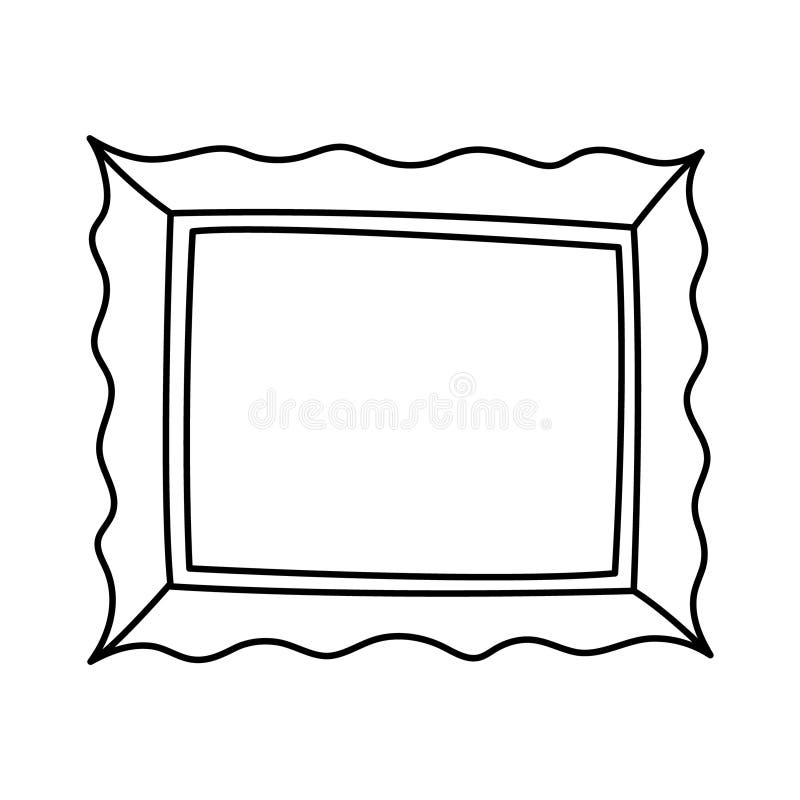 Simple Vintage Hand Drawn Doodle Frame Stock Illustration ...