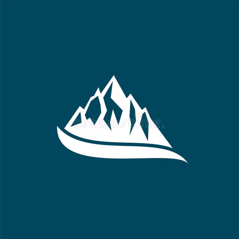 Simple Mountain Summit Logo Stock Vector - Illustration of geometric ... Simple Mountain Summit Logo Stock Vector - Illustration of geometric ...