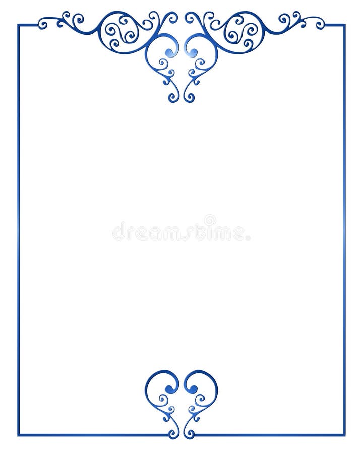 Simple Vintage Ornamental Decorative Frame Stock Illustration ...