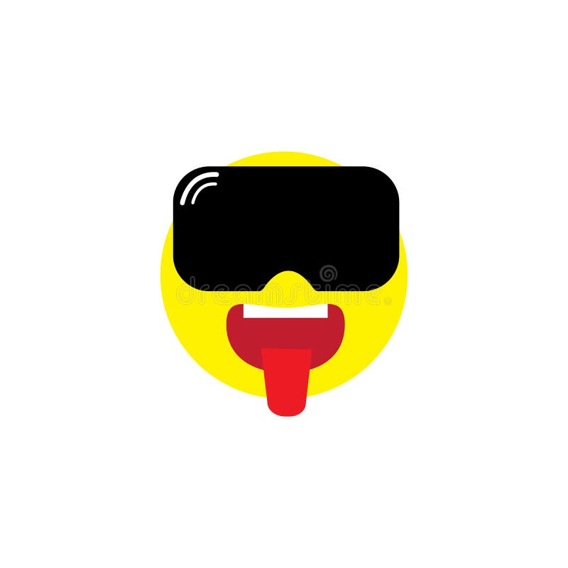 Simple Virtual Reality Cartoon Icon Vector Logo Stock Illustration ...