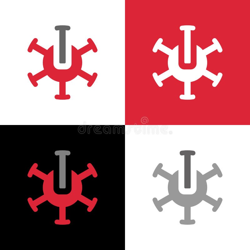 Simple Virus Logo Icon Design, Bacteria Symbol Vector Stock Vector ...