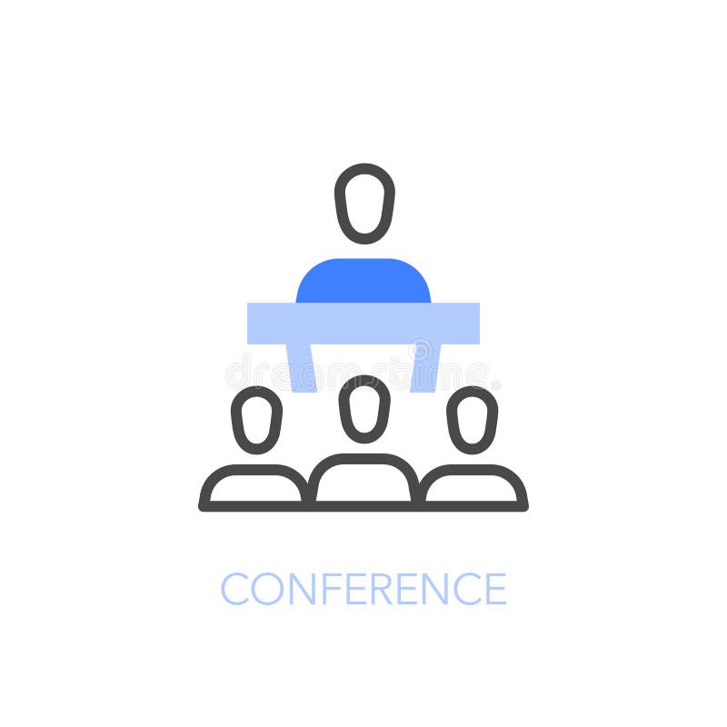 Simple Visualised Conference Icon Symbol Stock Vector - Illustration of ... Simple Visualised Conference Icon Symbol Stock Vector - Illustration of ...