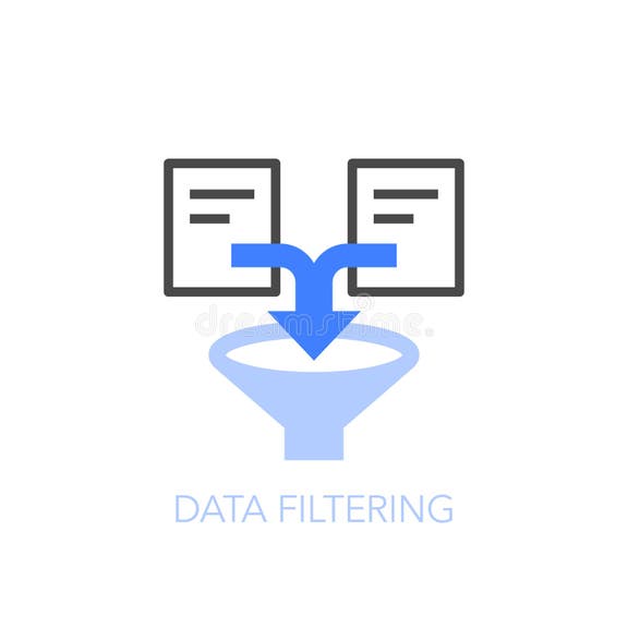 Simple Visualised Data Filtering Icon Symbol Stock Vector ...