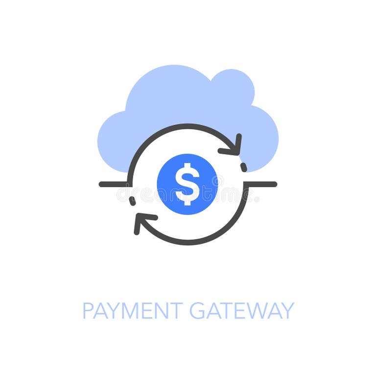 Simple Visualised Payment Gateway Icon Symbol Stock Vector ...