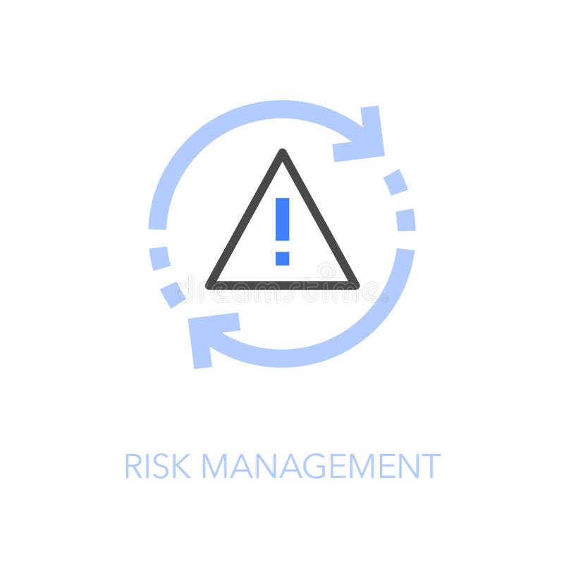 Simple Visualised Risk Management Icon Symbol Stock Vector ...