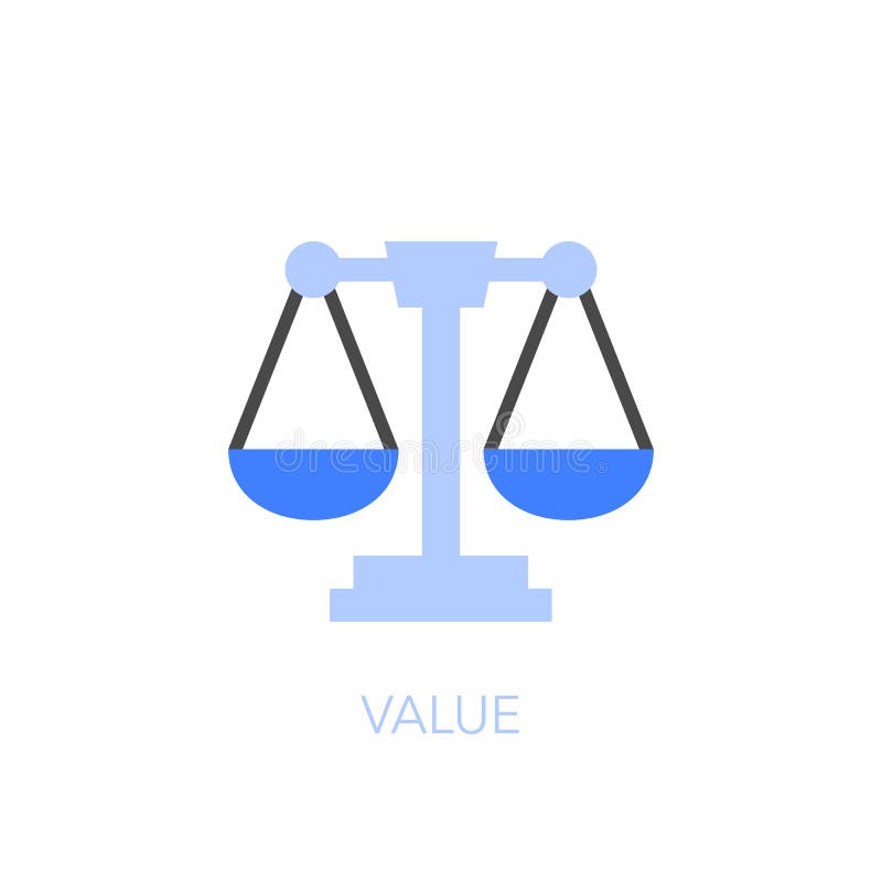 Simple Visualised Value Symbol with a Weight Stock Vector ...
