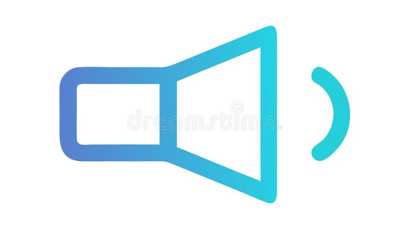 Simple Volume or Speaker Icon with Sound Waves, Audio Vector Design ...