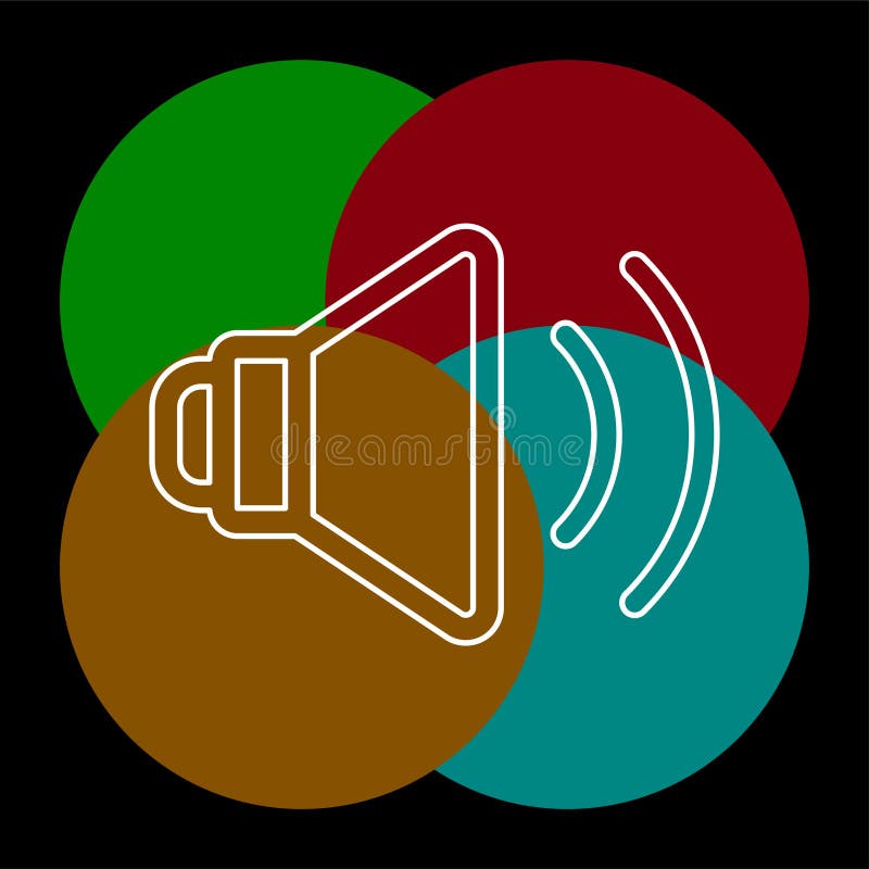 Volume vector icon stock vector. Illustration of change - 149327100