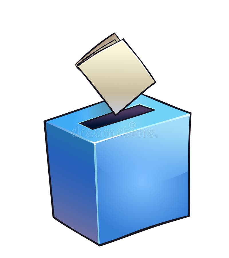Simple vote box. stock illustration. Illustration of white - 56250706