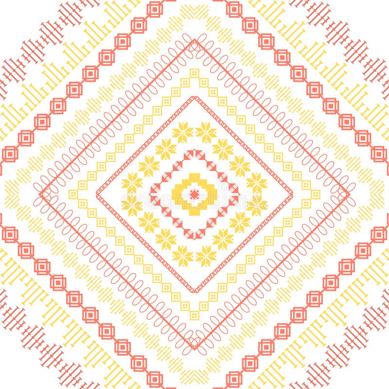 Simple Wall Paper Embroidery Design for Bedroom Decorative Stock Vector ...