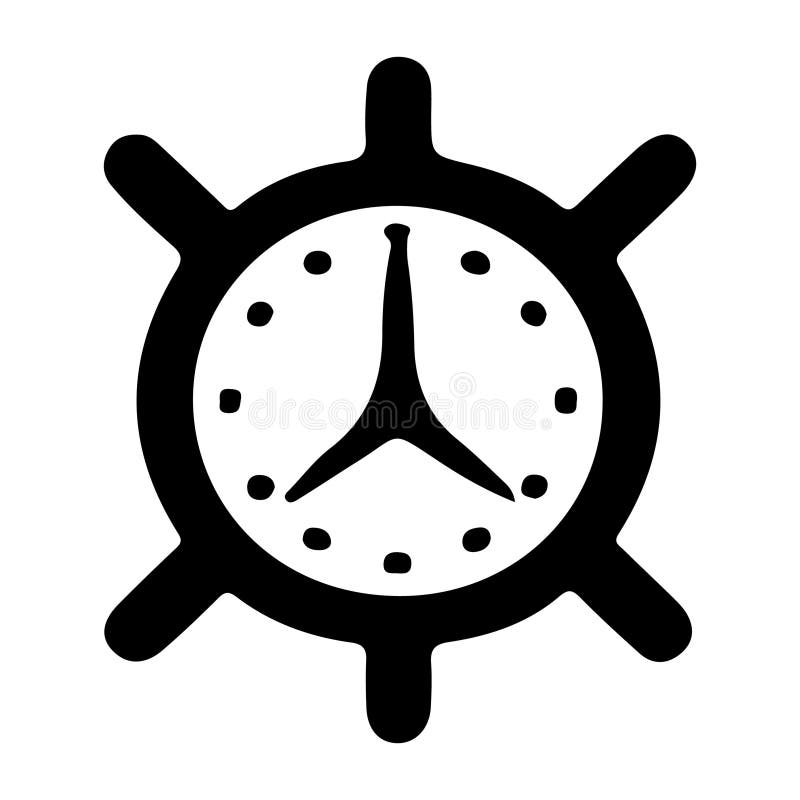 Simple Watch Logo Silhouette Icon Vector Stock Vector - Illustration of ...