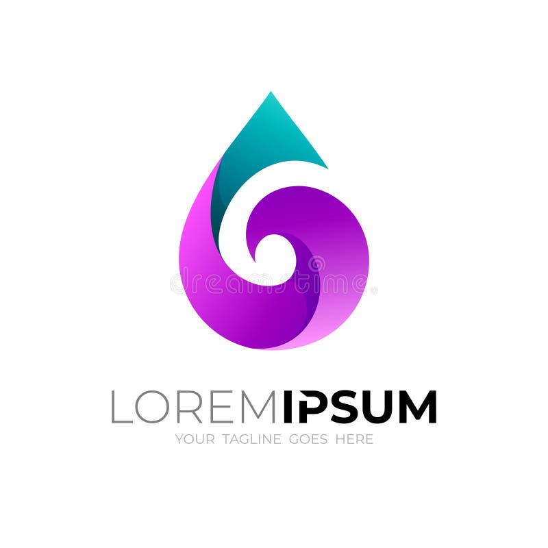 Simple Water Drop Logo Vector , Simple Style Stock Vector ...