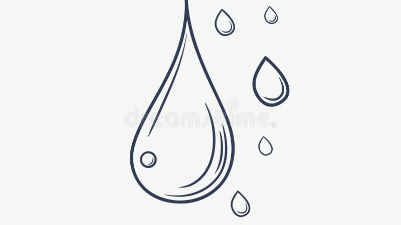 Simple Water Droplets Pattern Graphic, Vector Design Generative AI ...
