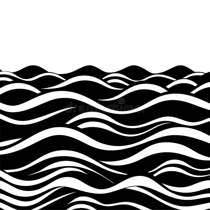 Simple Water Waves Icon, High Quality. Stock Vector - Illustration of ...