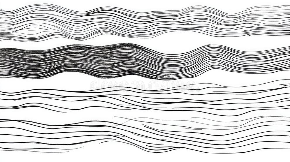 Simple Wave Design on a White Background Stock Image - Image of ocean ...