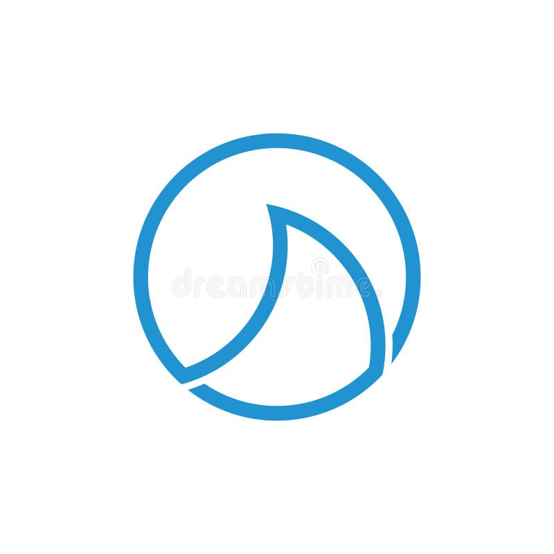 Simple Waves Geometric Line Circle Logo Vector Stock Vector ...