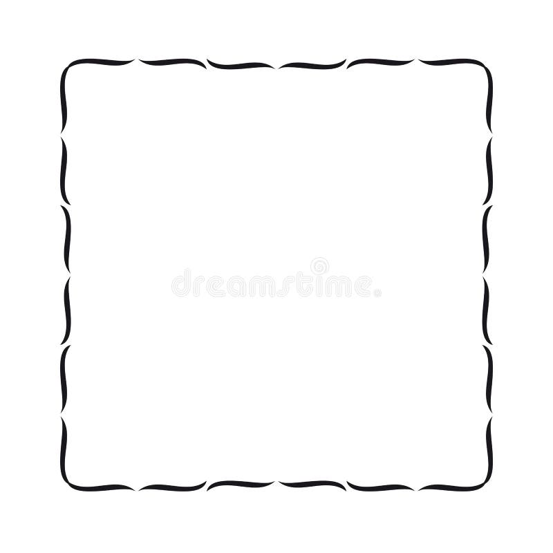 Fancy Square Outline Gold Square Border Png Free Transparent PNG