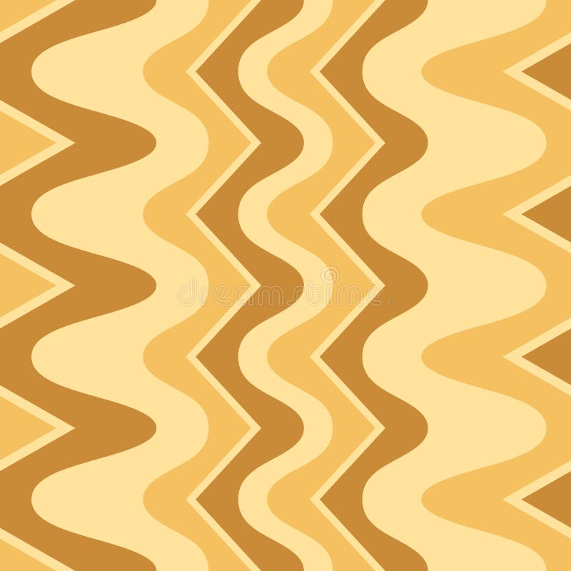 Simple Wavy Scalloped Seamless Pattern Stock Vector - Illustration of ...