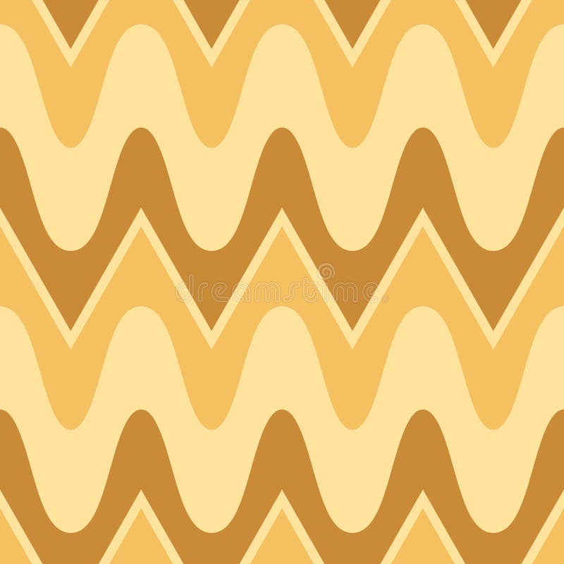 Simple Wavy Scalloped Seamless Pattern Stock Vector - Illustration of ...