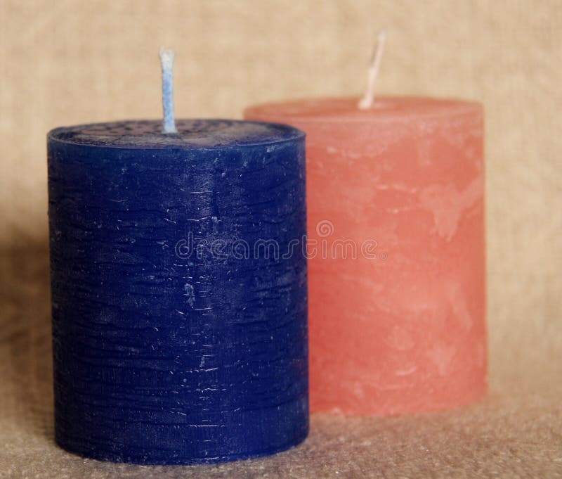 Simple wax candle stock photo. Image of pink, color, decoration - 66784116