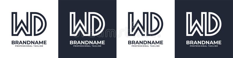 Simple WD Monogram Logo, Suitable for Any Business with WD or DW ...