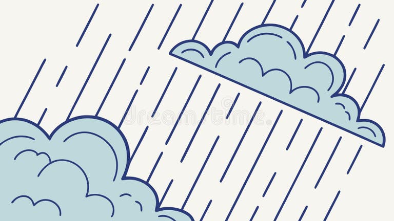 A Simple Weather Icon of a Cloud with Falling Rain Vector Design Generative AI Stock Vector ...