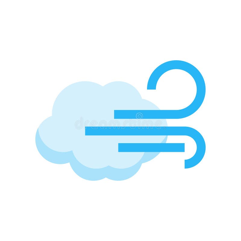 Simple Weather Vector Icon in Flat Style Stock Vector - Illustration of ...