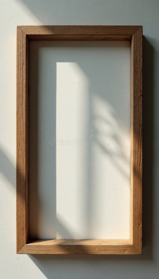 Simple Weathered Wooden Frame, Rectangular Shape, Wood Grain, Wooden ...