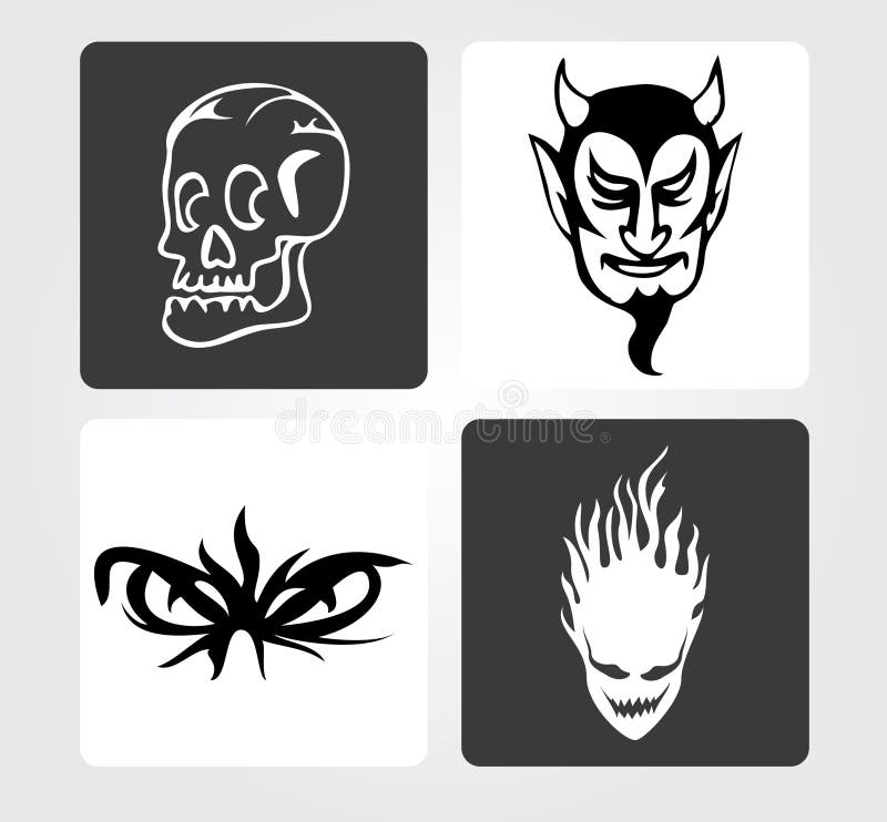 Simple Web Icons: Evil stock illustration. Illustration of limb - 57286016