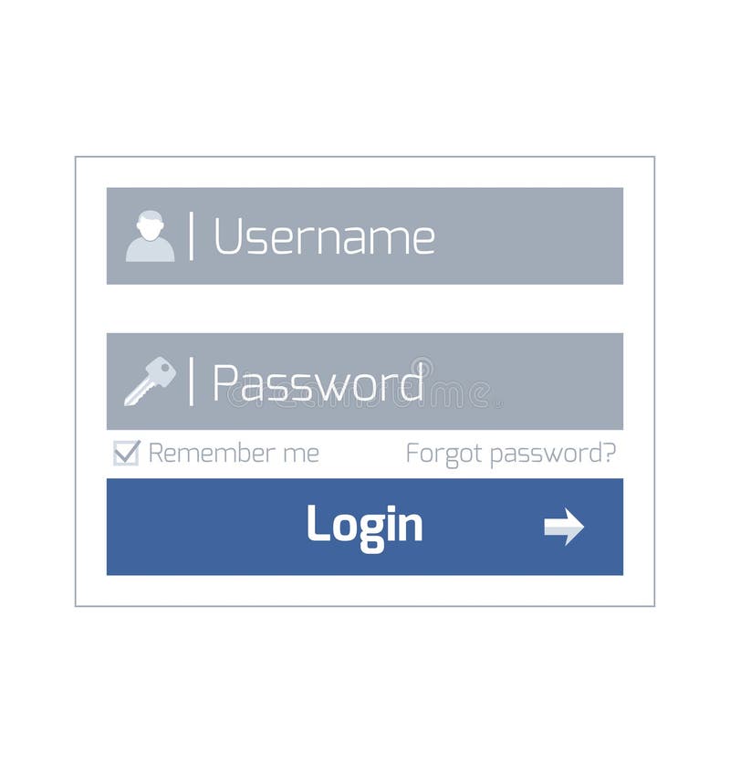 Vector login form template stock vector. Illustration of label - 22740415 Vector login form template stock vector. Illustration of label - 22740415