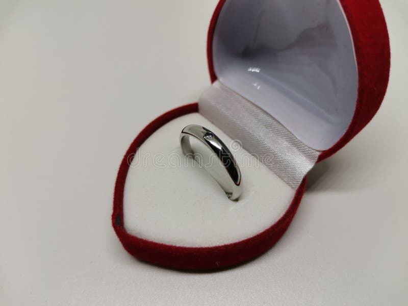 Simple Wedding Ring Inside Ring Holder Stock Image - Image of holder ...