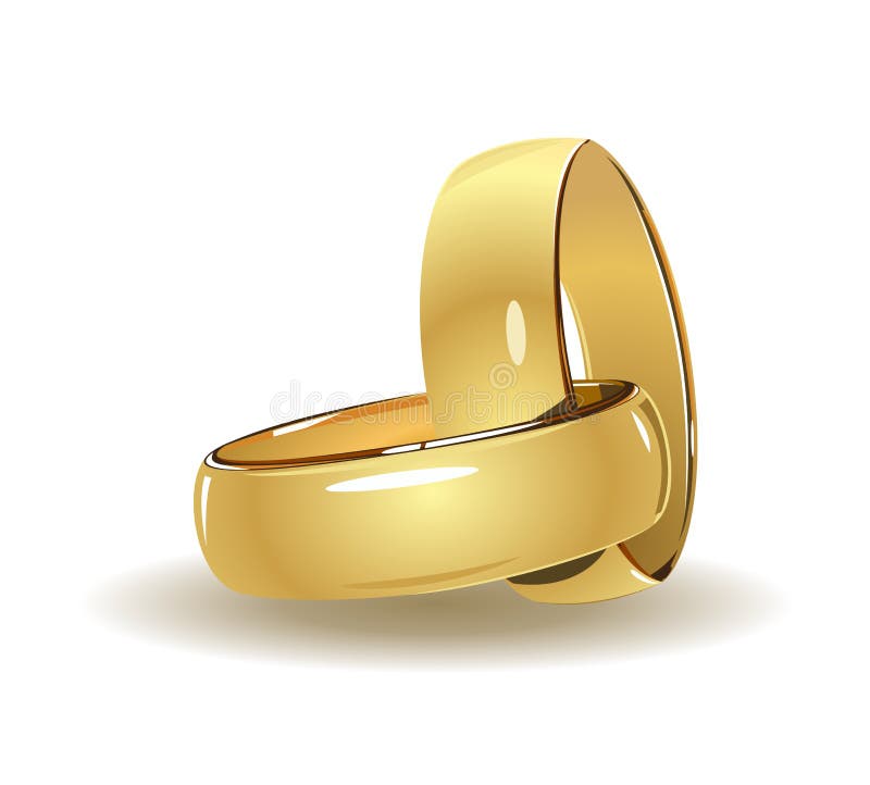 Simple wedding rings stock vector. Illustration of abstract - 19412247