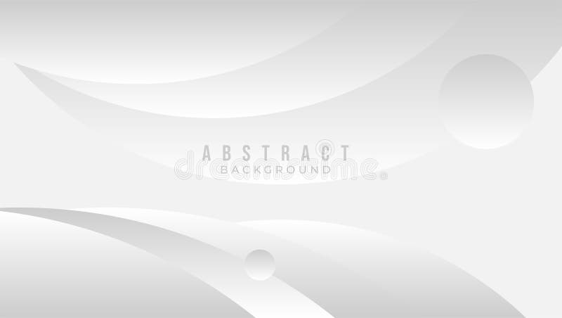 Simple White Background with Line Shapes Stock Illustration ...