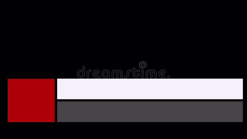 Simple White Black and Red Colored Rectangular Lower Third Title ...